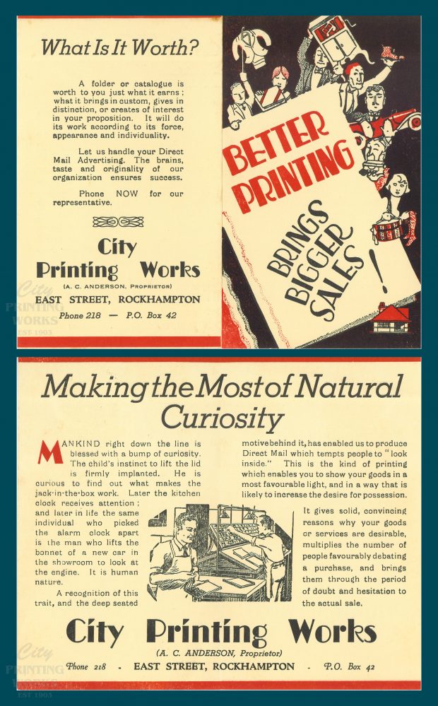 Vintage Print ~ Better Printing Brings Better Sales | City Printing Works